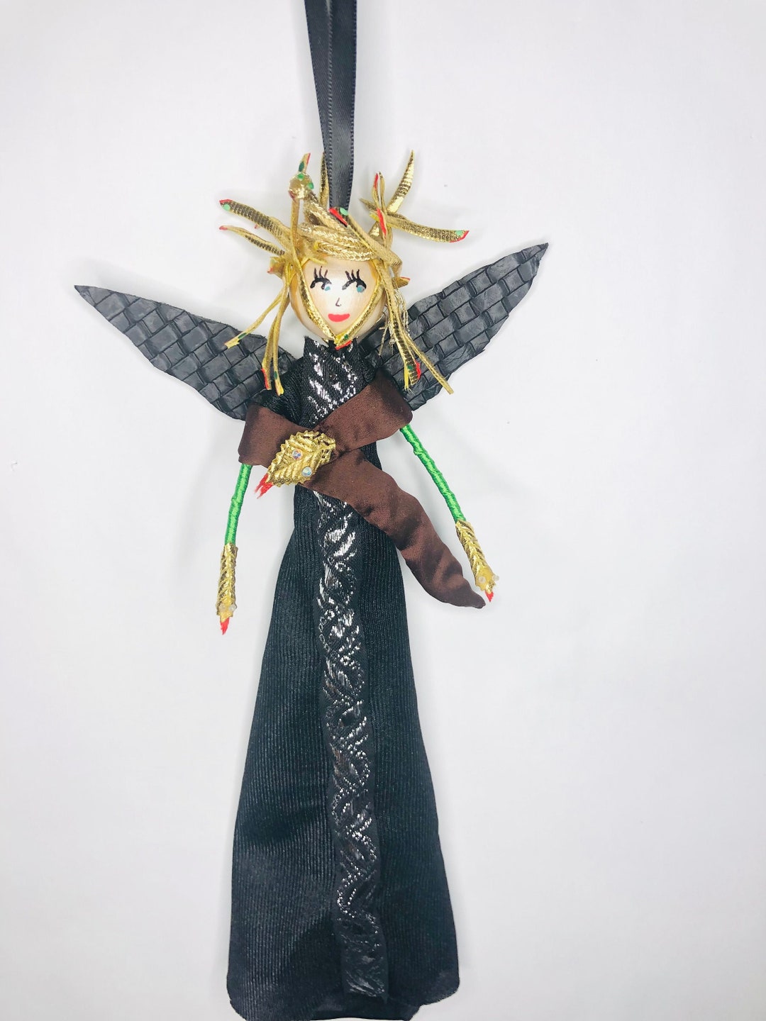 Handmade Medusa Doll, Ancient Greek Medusa Ornament, Gorgone, Perseus ...