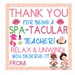 PRINTABLE Spa-tacular Teacher Gift Tag, Teacher Appreciation Gift Tag ...