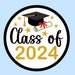 PRINTABLE Class of 2024 Gift Tag ~ Graduation ~ Label ~ Party ~ Instant ...
