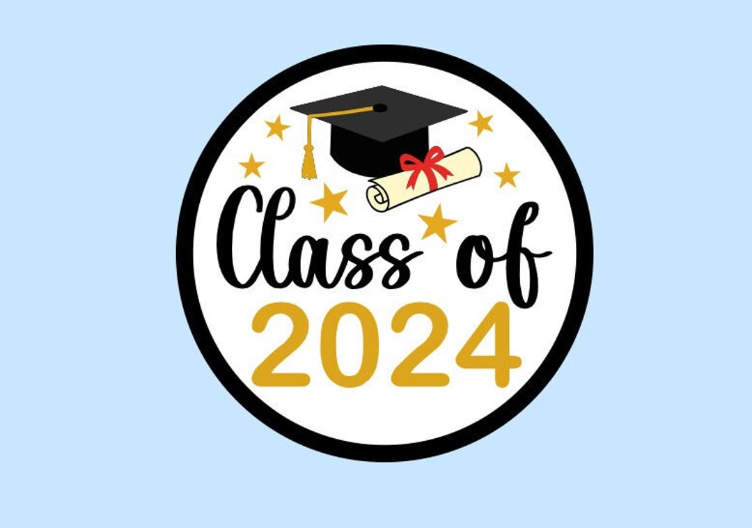 PRINTABLE Class of 2024 Gift Tag ~ Graduation ~ Label ~ Party ~ Instant ...
