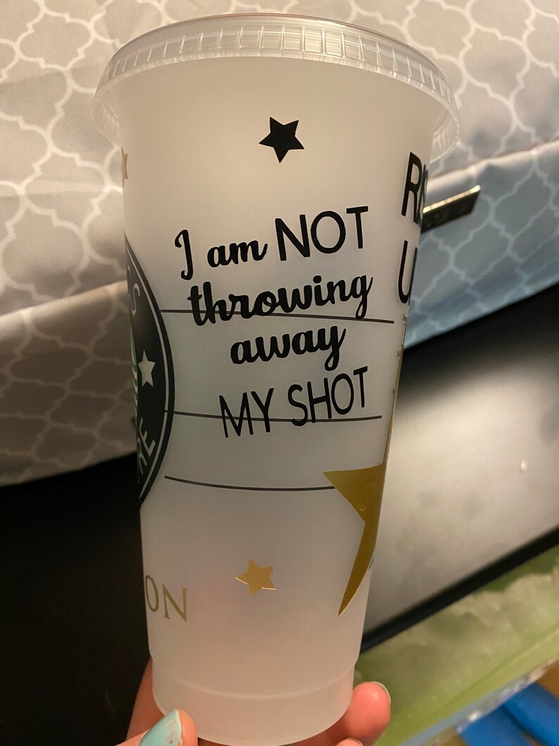 Hamilton Starbucks Cup Broadway Musical Cup Disney Cup - Etsy