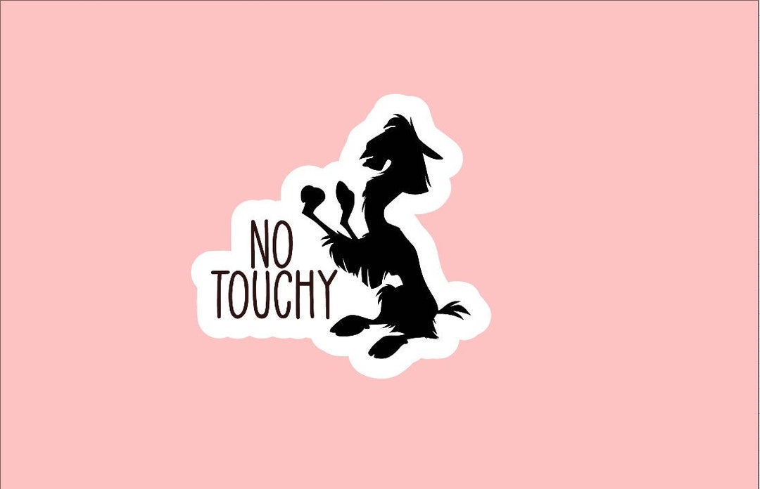 No Touchy Sticker ~ Waterproof ~ Kuzco Llama Quote ~ Movie Inspired ...