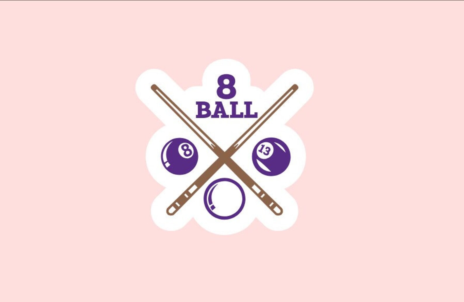 Billiards Sticker ~ Waterproof ~ Laptop ~ Water Bottle ~ Decal ~ Gift ...