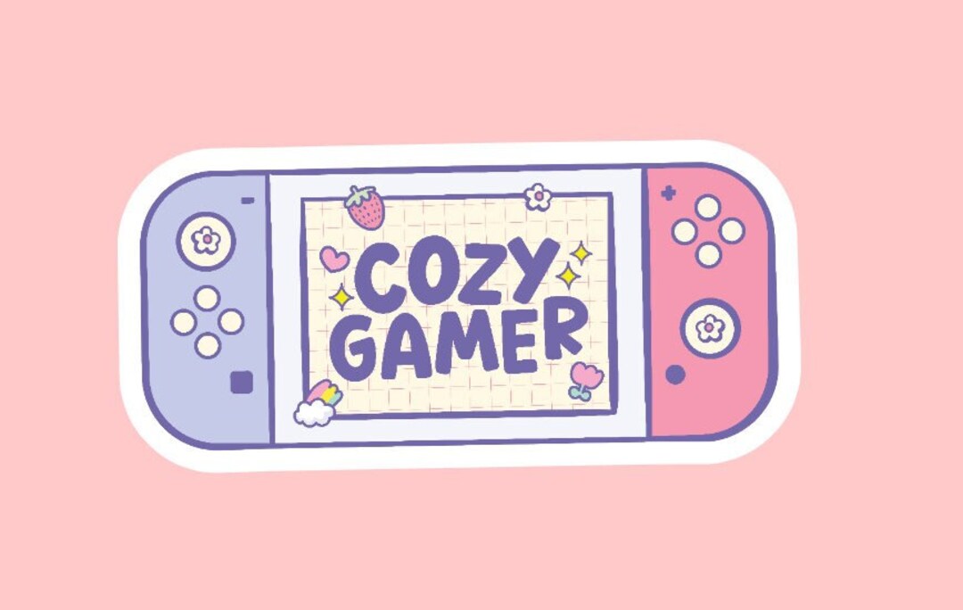 Cozy Gamer Sticker ~ Waterproof ~ Console ~ Gamer Girlie ~ Laptop ...