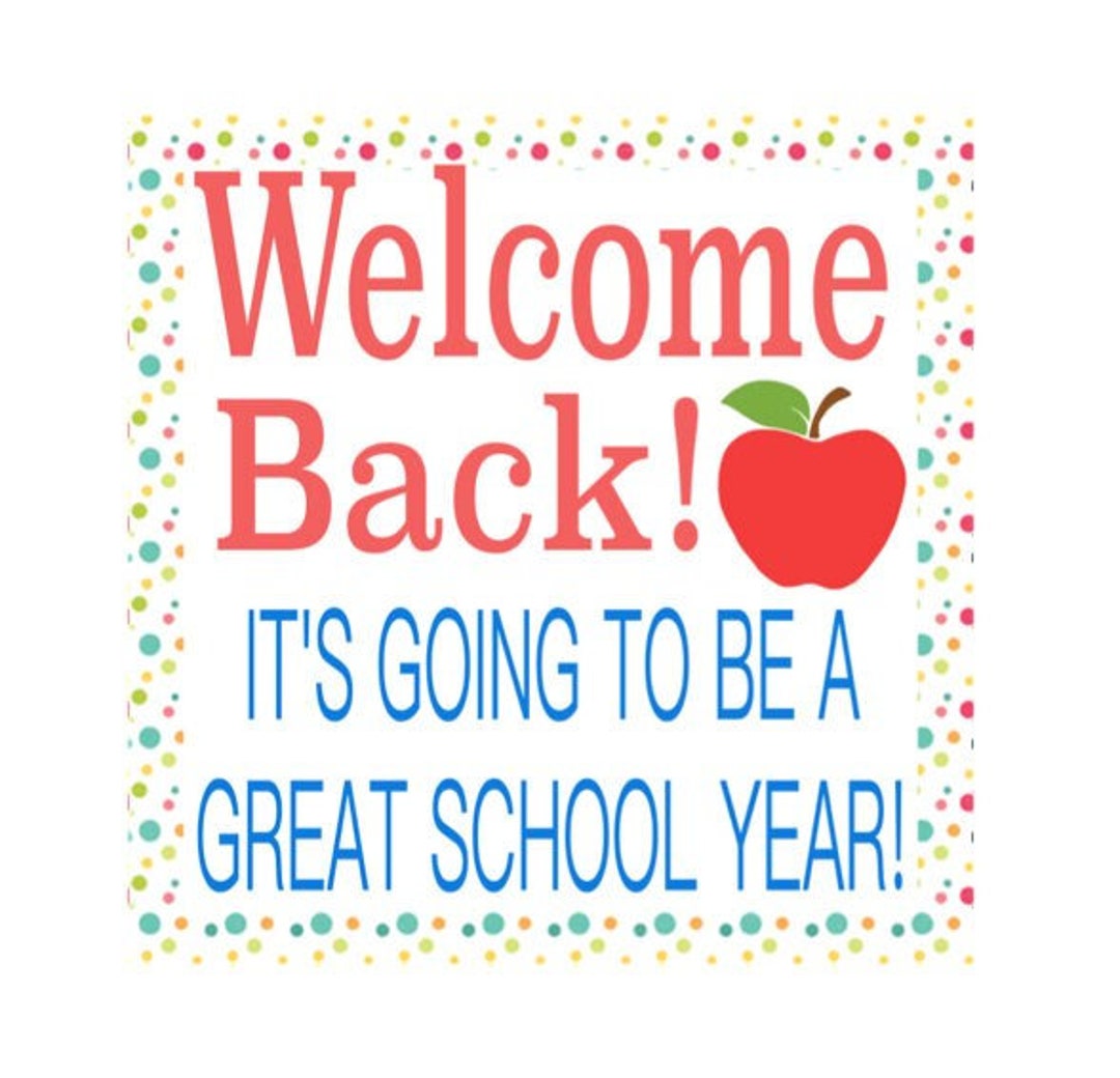 PRINTABLE Welcome Back to School Tags, First Day of School Tags, It's ...