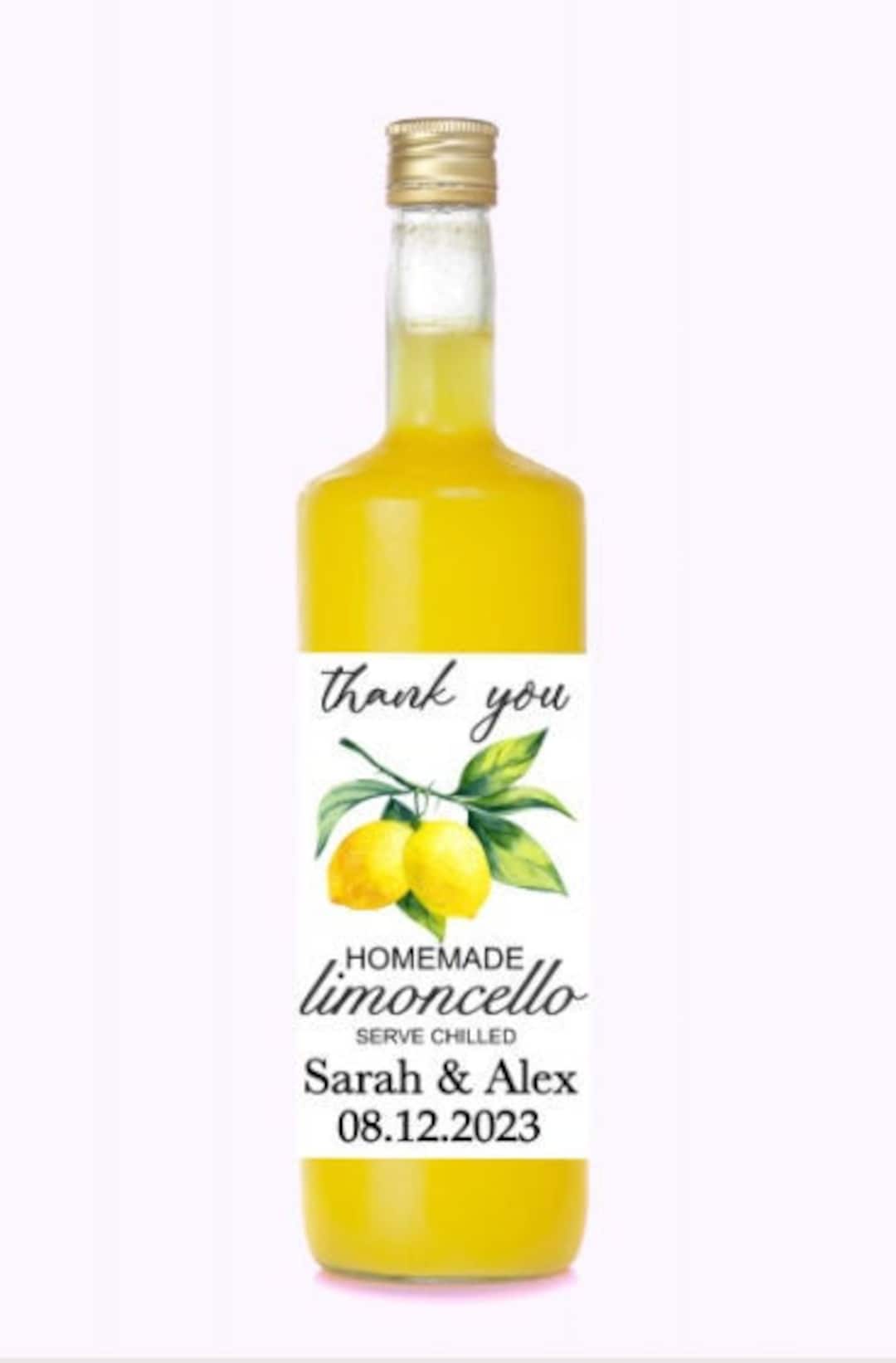 Custom Limoncello Label Stickers ~ Bridal Shower Favor Tags ~ Wedding ...