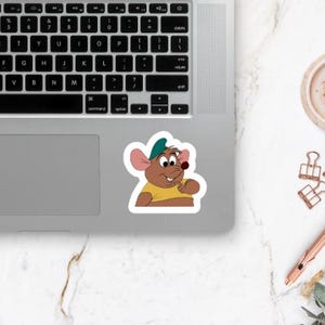 Gus Gus Sticker Waterproof Mice Mouse Sidekick Thinking Funny Laptop ...