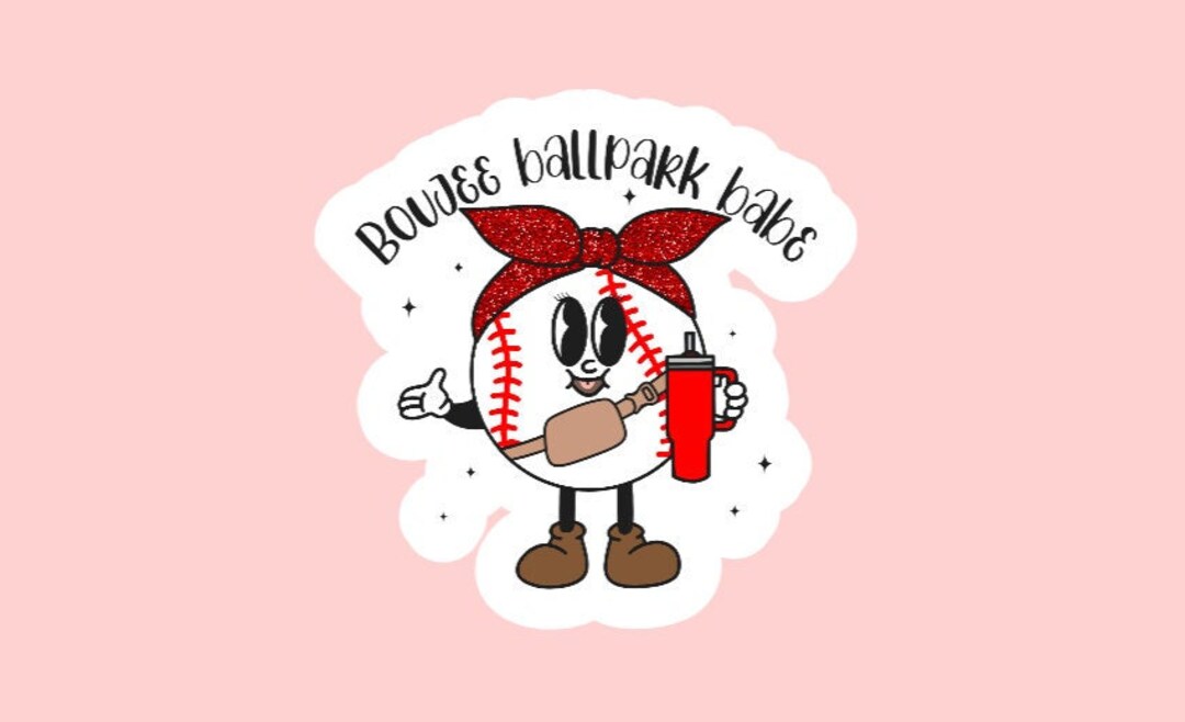 Boujee Ballpark Babe Sticker ~ Waterproof ~ Laptop ~ Water Bottle ...