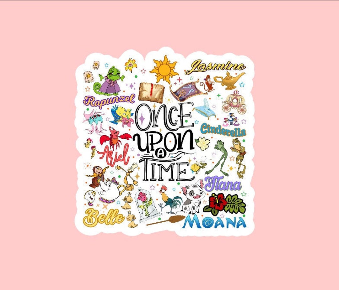 Princess Sticker ~ Waterproof ~ Once Upon A Time ~ Laptop ~ Water ...