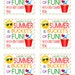 PRINTABLE Buckets of Fun Gift Tags, Beach Tags, End of School Year Gift ...