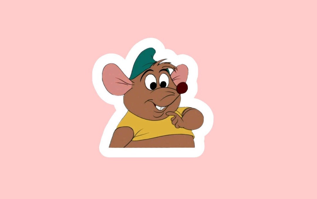 Gus Gus Sticker ~ Waterproof ~ Mice ~ Mouse ~ Sidekick ~ Thinking ...