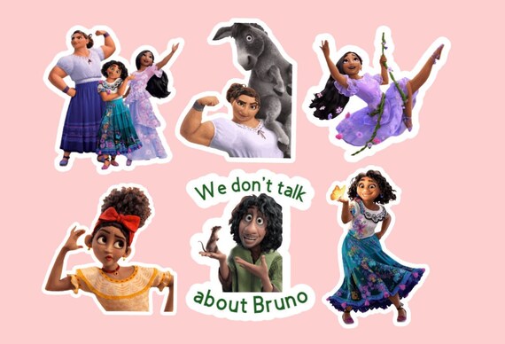Disney's Encanto Stickers Waterproof Mirabel Bruno | Etsy
