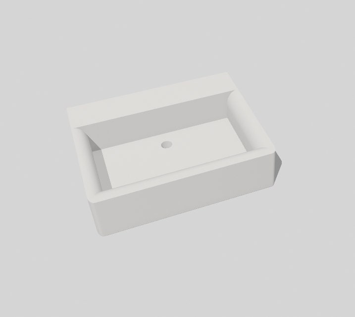 STL File 3D Printed Dollhouse Miniature Bathroom Sink 1:12 Scale Vessel ...