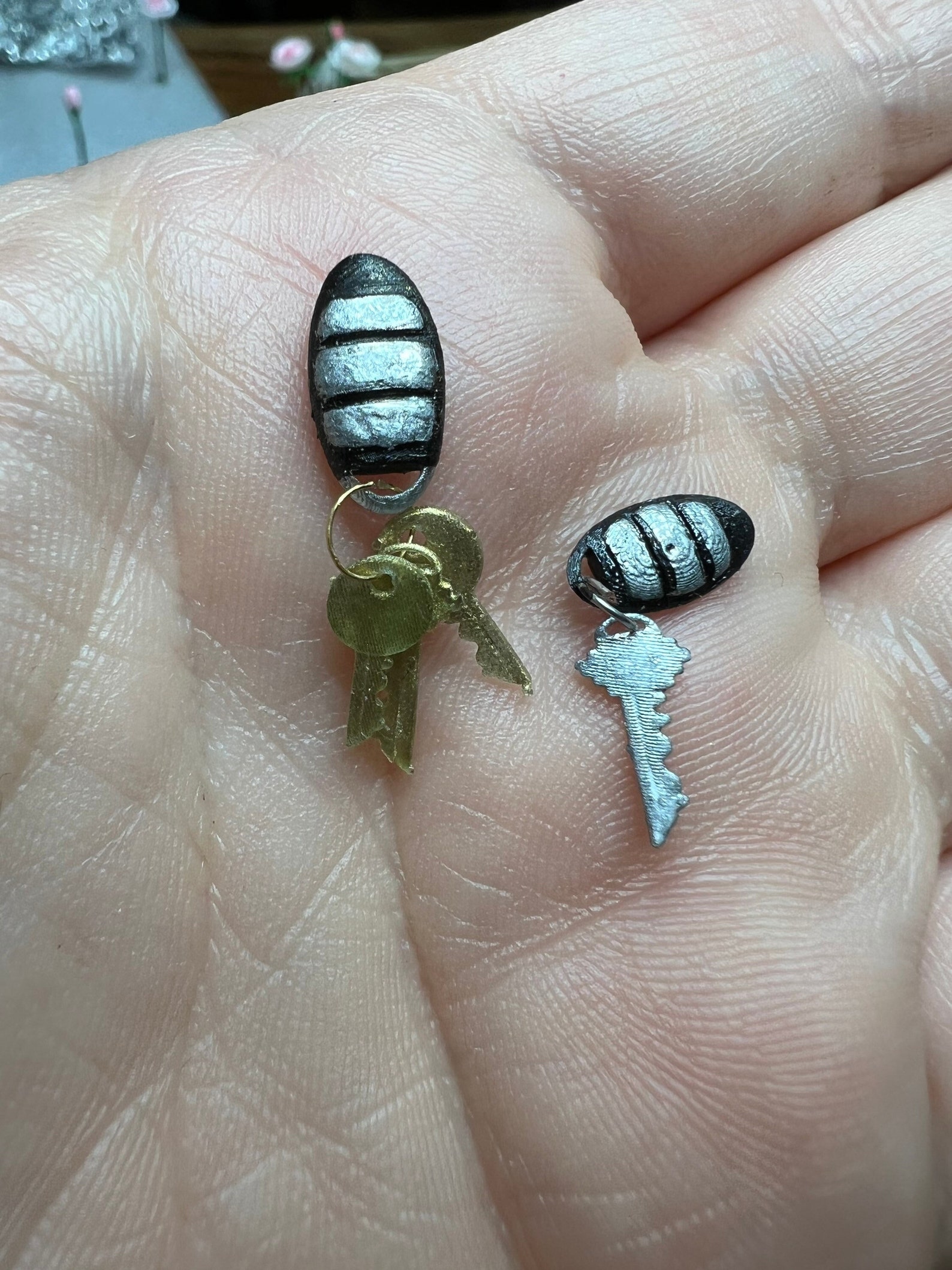 Miniature Keys and Key Fob STL File for 3D Print Dollhouse | Etsy Australia