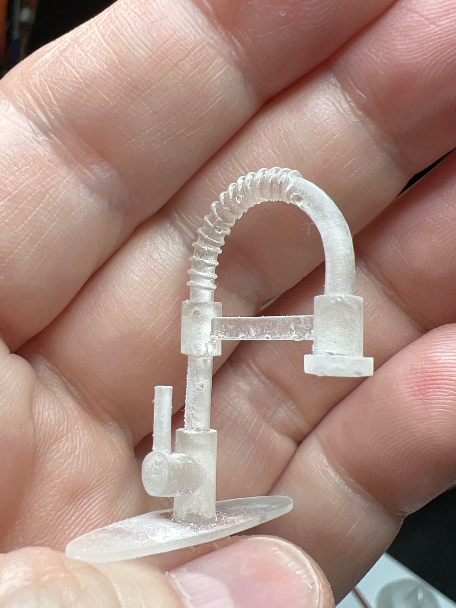Dollhouse Miniature Kitchen Faucet | 1:12 Scale | 3D Printed Modern ...