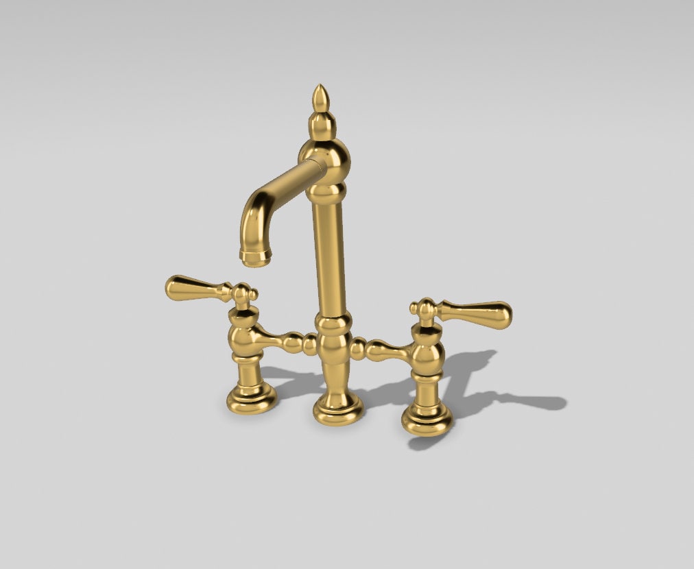 Miniature Kitchen H-shape Farmhouse Faucet | Mini Kitchen | 1:12 Scale ...