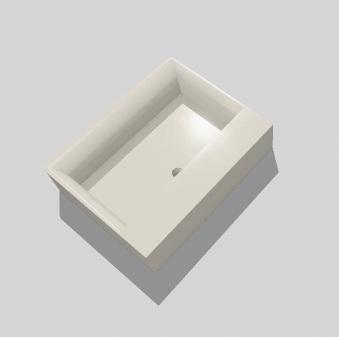 STL File 3D Printed Dollhouse Miniature Bathroom Sink 1:12 Scale Vessel ...