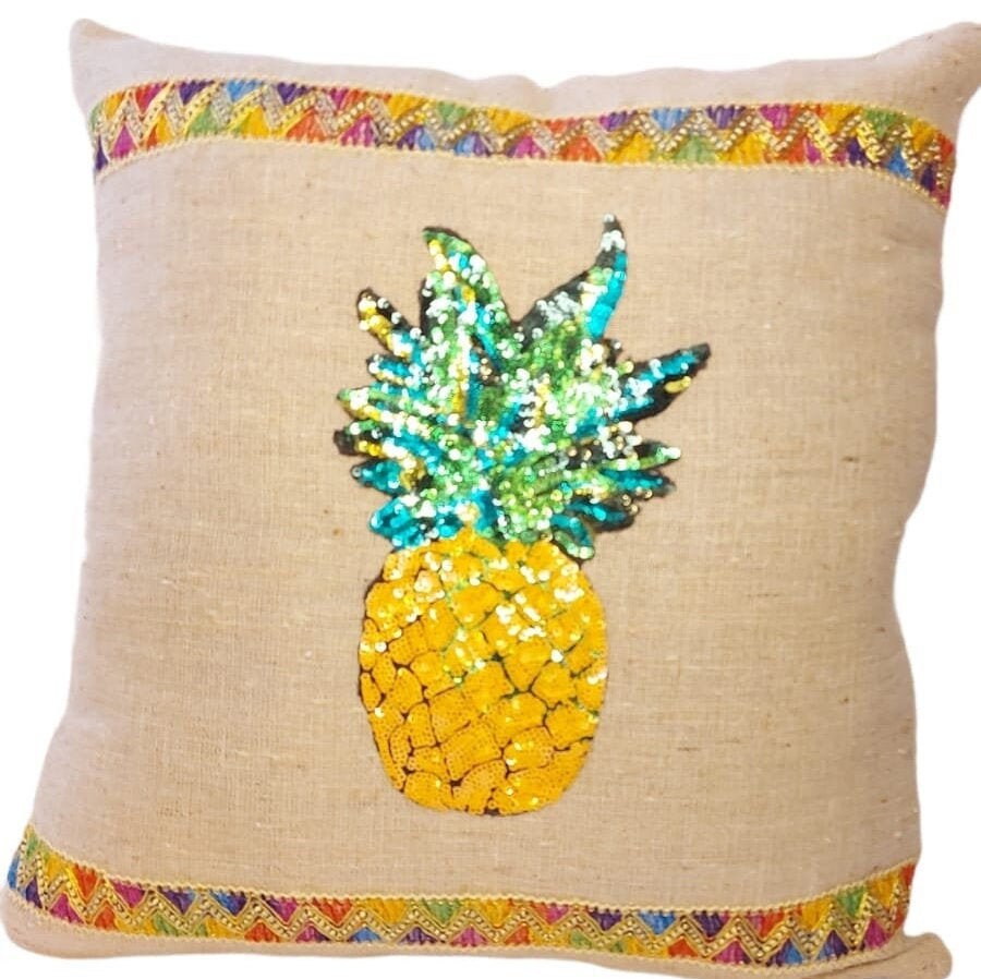 Made of jut fabric size 19 inc 19 inc | Etsy