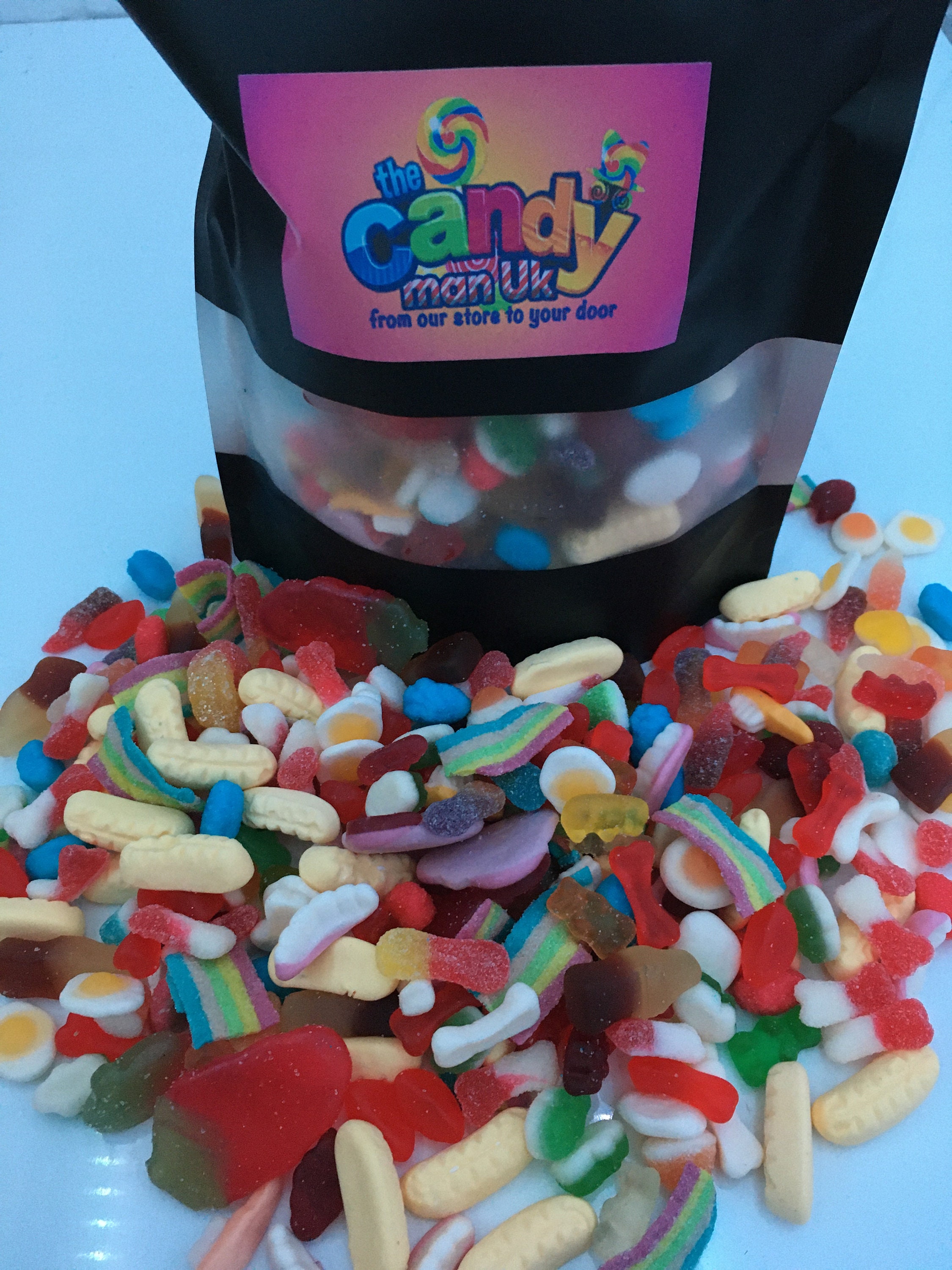 Pick N Mix Sweets 500g Sharing Pouches Large Retro Fizzy Jelly | Etsy