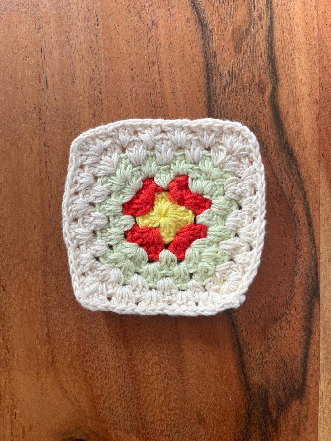Handmade Crochet Granny Square Patch 8 Cm | Crocheted Patch, Flower ...