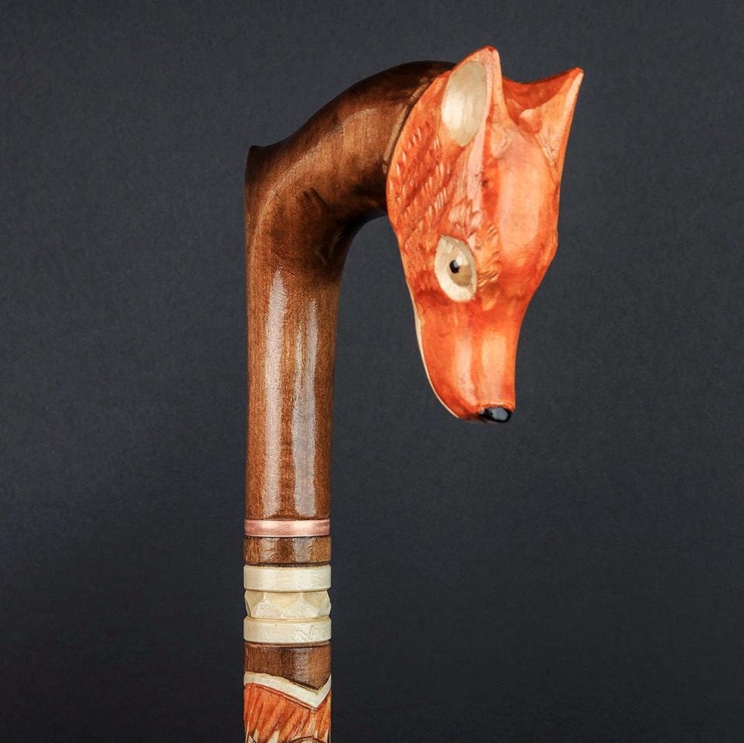 Fox Walking Stick, Walking Cane Lady, Stylish Cane Women, Fancy Cane - Etsy