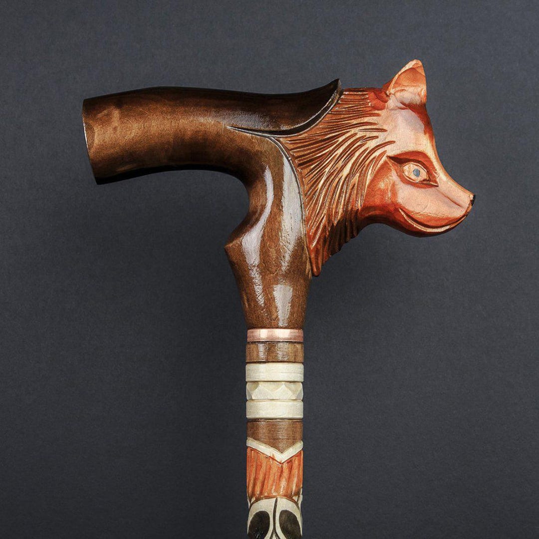 Fox Walking Stick, Walking Cane Lady, Stylish Cane Women, Fancy Cane - Etsy