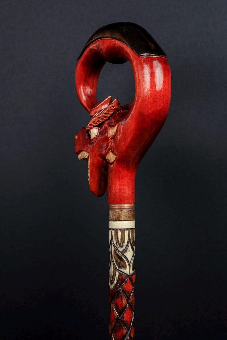 Artisan Intricate Handcarved Wood Cane Walking Cane Beautiful Canes - Etsy