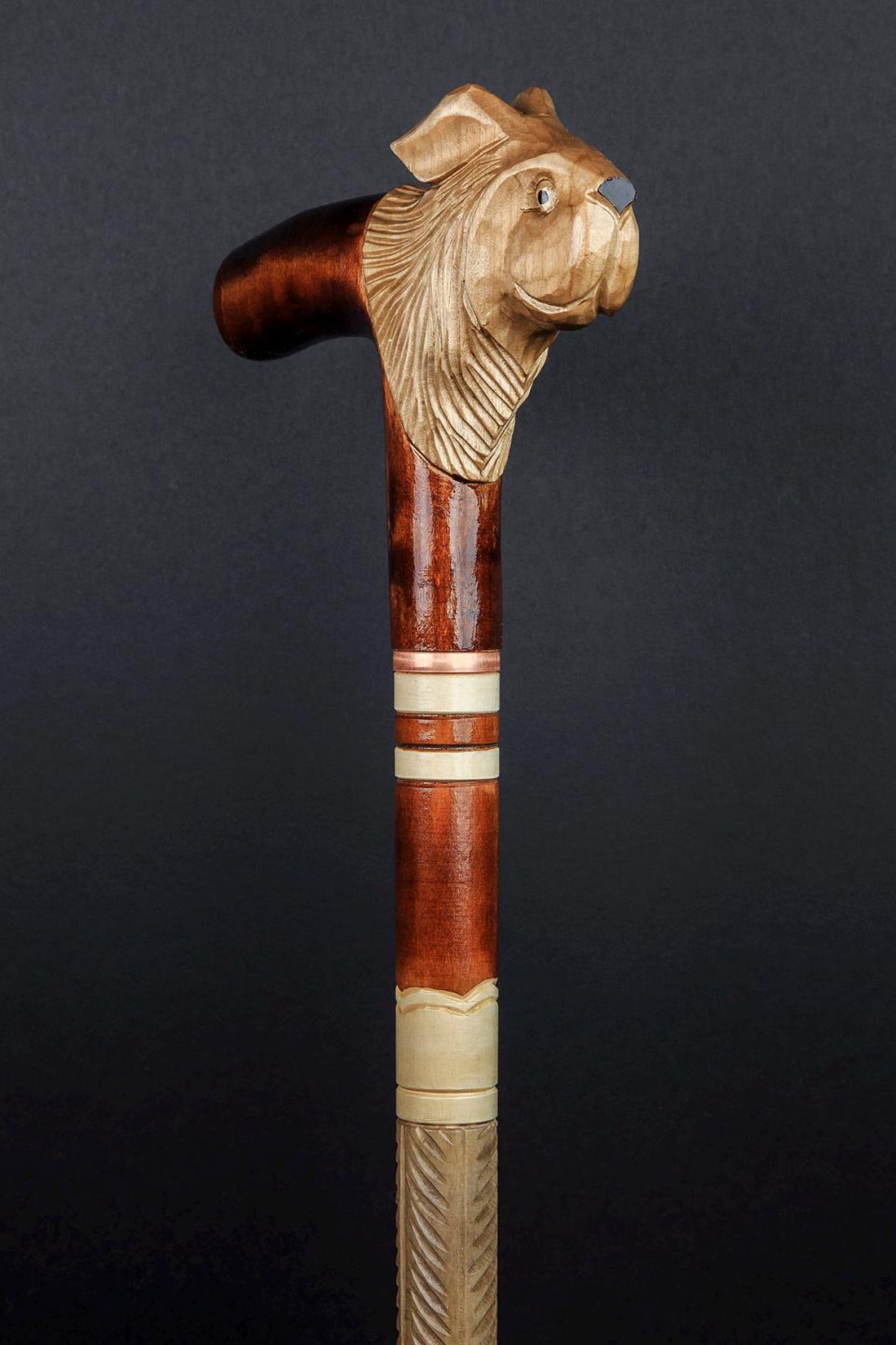 Victorian Rabbit Walking Cane, Wooden Rabbit Head Walking Stick ...