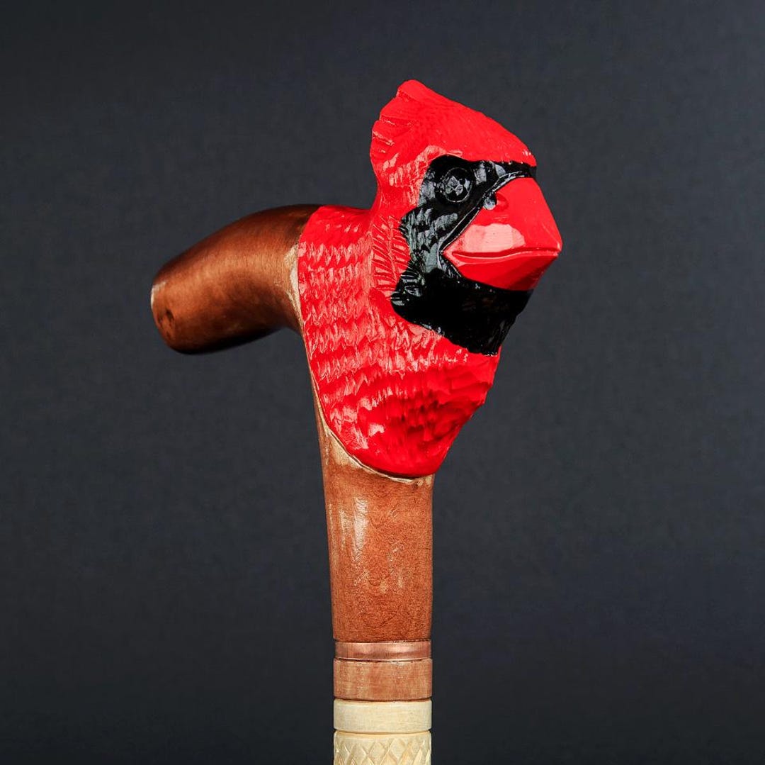 Canes for Women Wood Cane Cane for Men - Bird Design, Brass Walking ...
