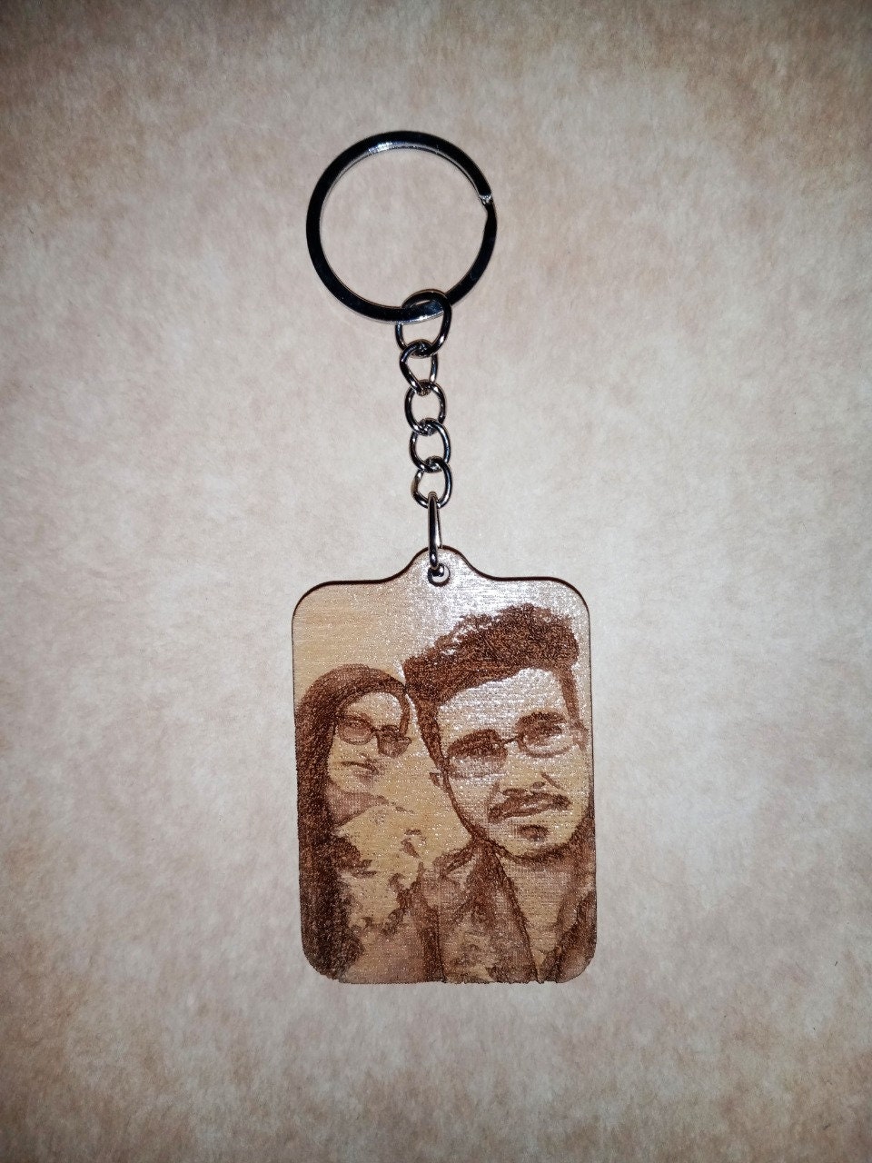 Personalised key tags wooden engraved key rings key tags | Etsy