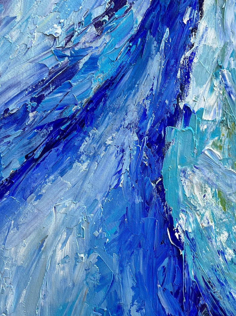 Abstract Love Embrace Original Painting, Hug Acrylic Large Wall Art ...