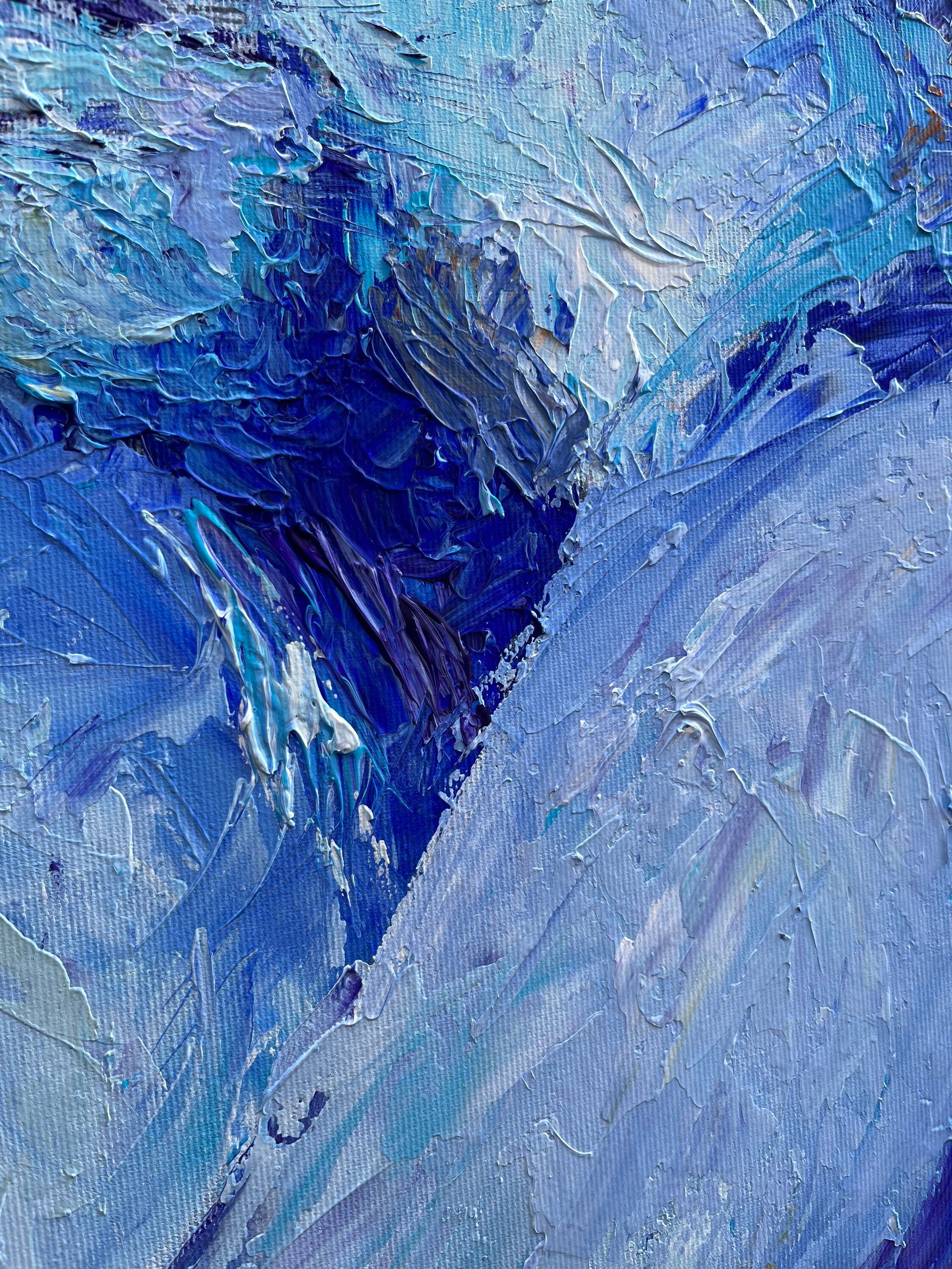 Abstract Love Embrace Original Painting, Hug Acrylic Large Wall Art ...