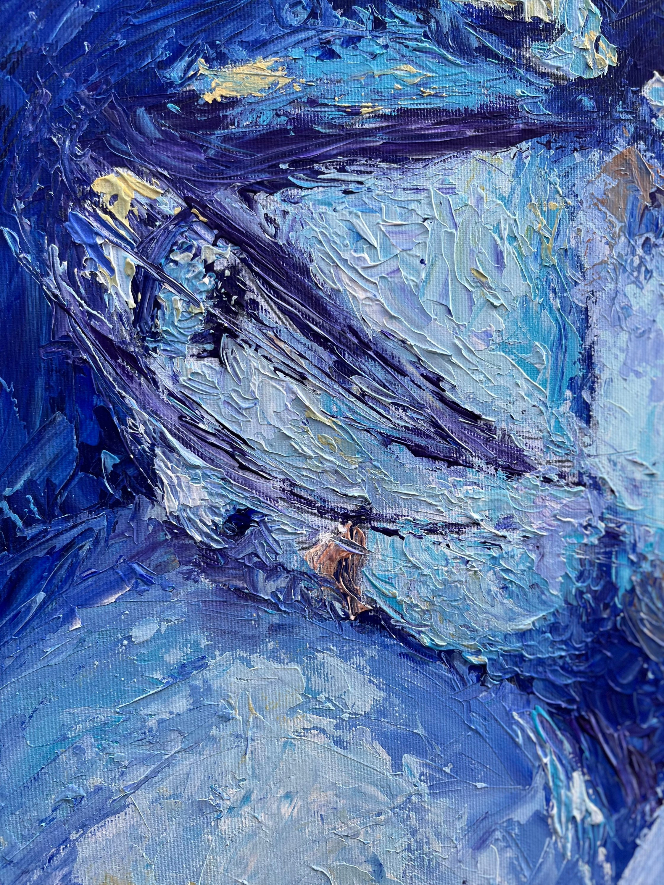 Abstract Love Embrace Original Painting, Hug Acrylic Large Wall Art ...