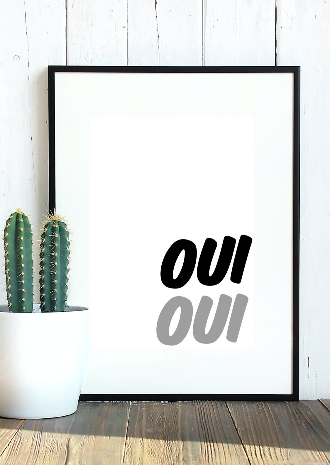 Oui Oui A4 Print - Etsy UK