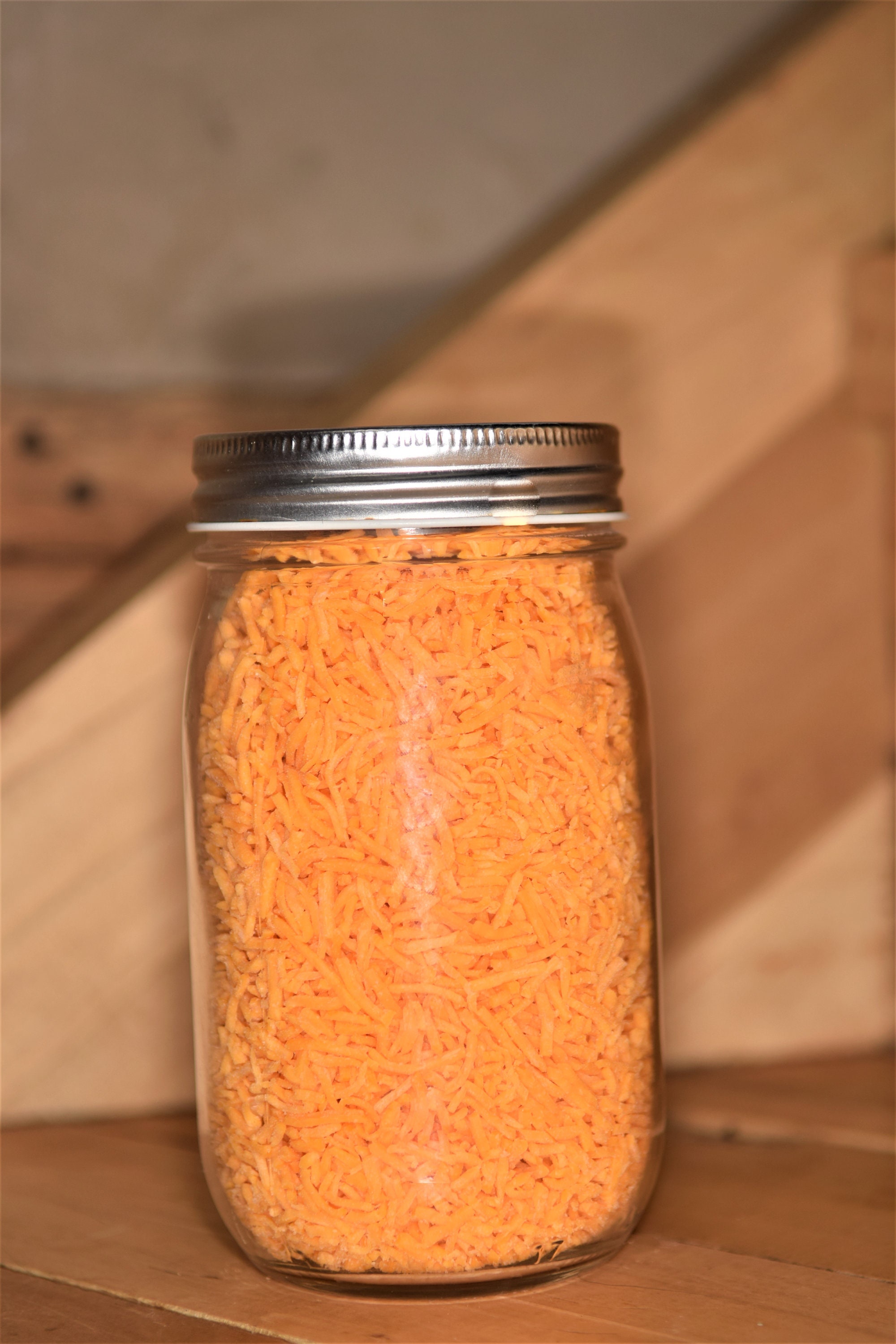 Freeze Dried Shredded Cheddar Cheese in Mylar Bag FREE SHIPPING on ...