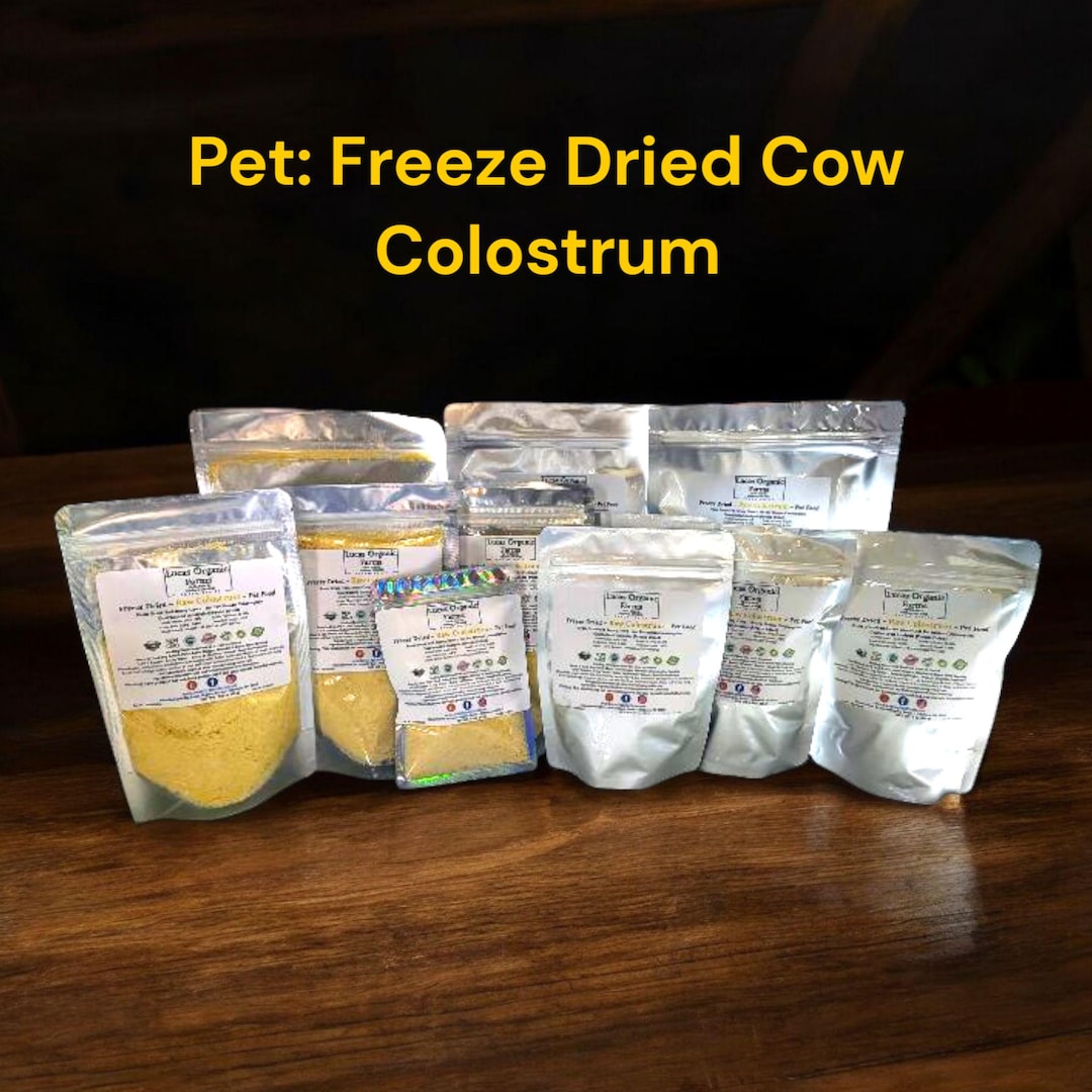 Freeze Dried Grass-fed, Organic Raw Cow Colostrum Powder-non-gmo-not ...