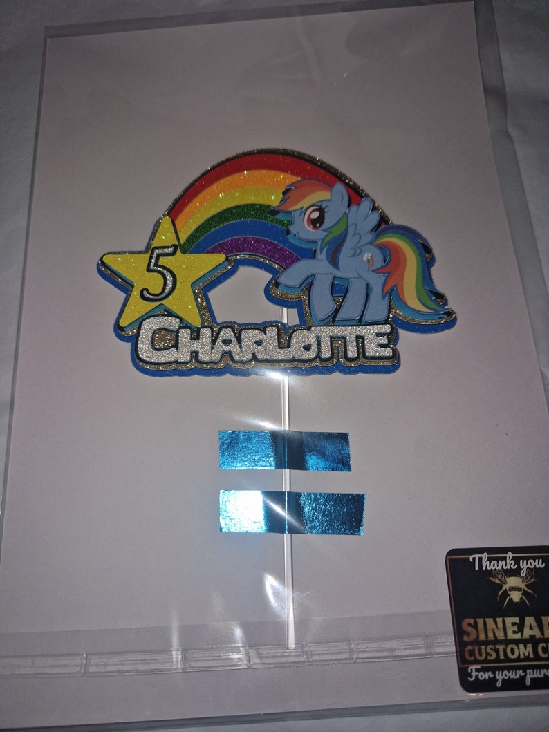 My Little Pony Themed Cake Topper - Etsy