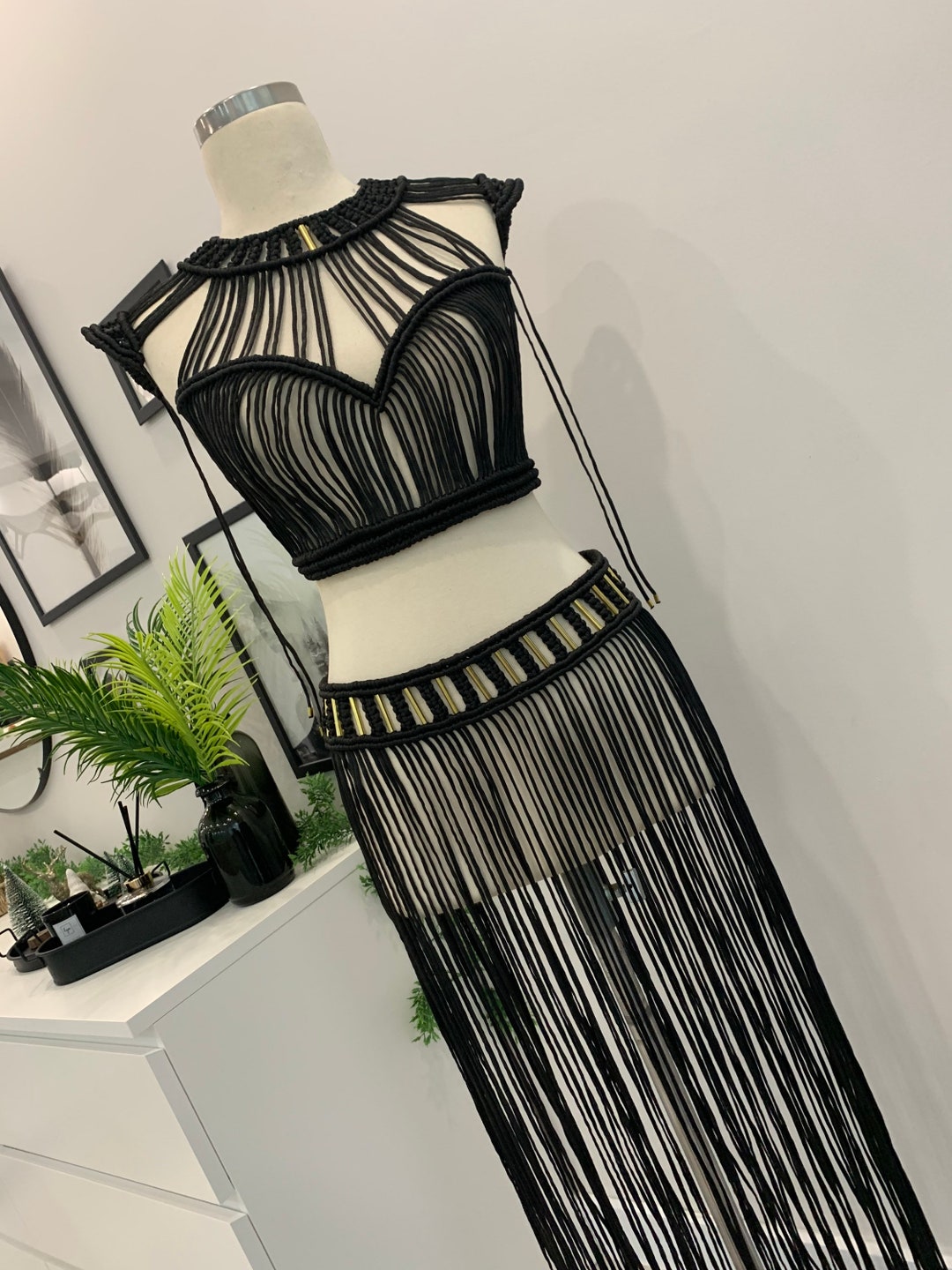 Macrame Dress seoul - Etsy