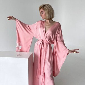 Silky Goth Robe | Gothic Robe |red Silk Robe | Long Women's Robe ...