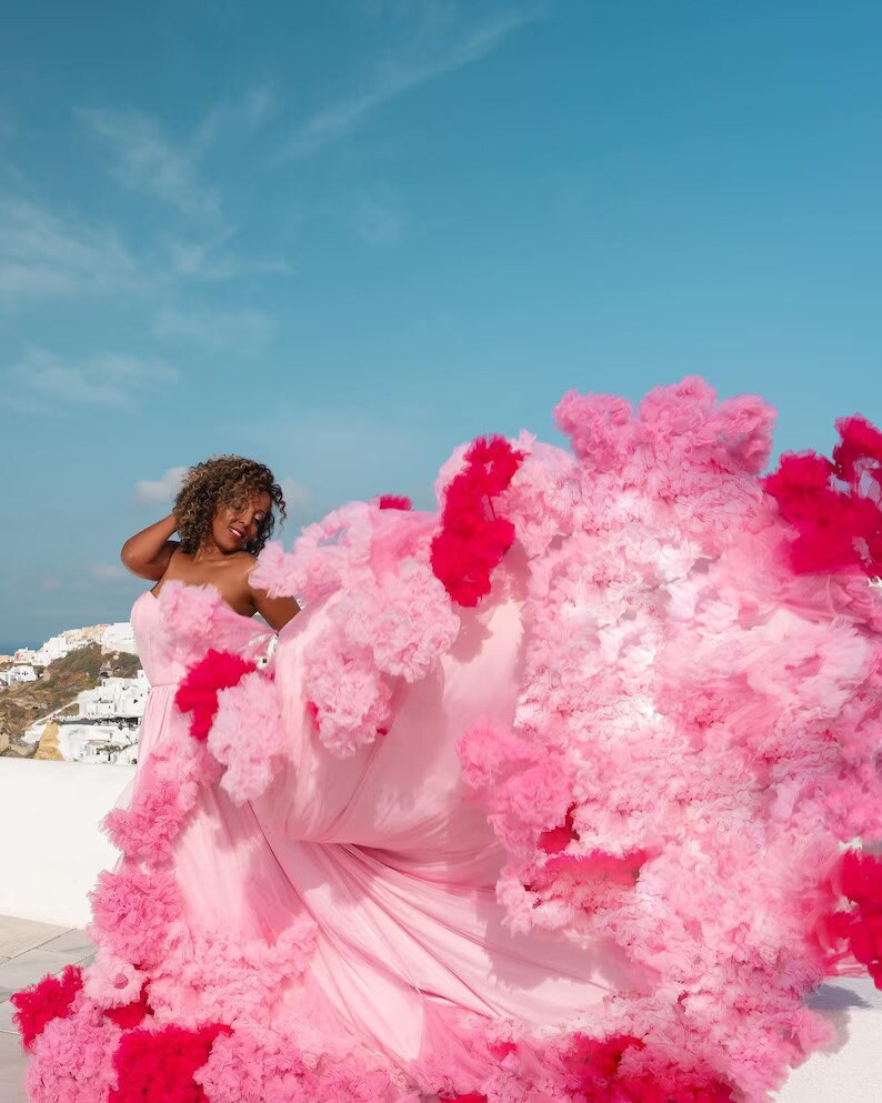 Long Flying Dresses Flying Dress for Photoshoot Long Train - Etsy