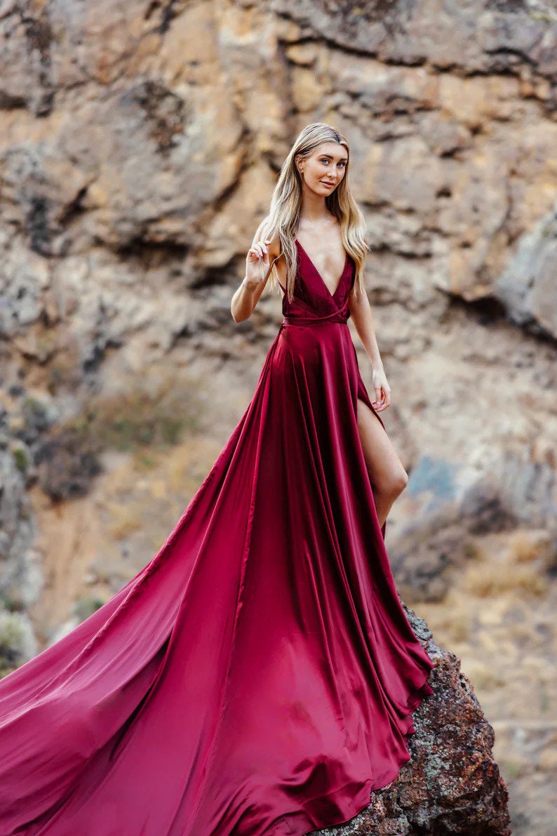 Long Flying Dress Flying Dress for Photoshoot Long Train Dress ...