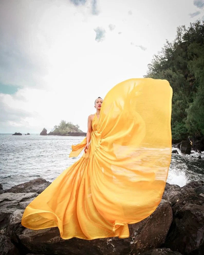 Santorini Flying Dress Long Flying Dresses Flying Dress for Photoshoot ...