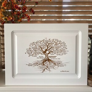 Laser Cut Family Tree With 6 Generations - Etsy