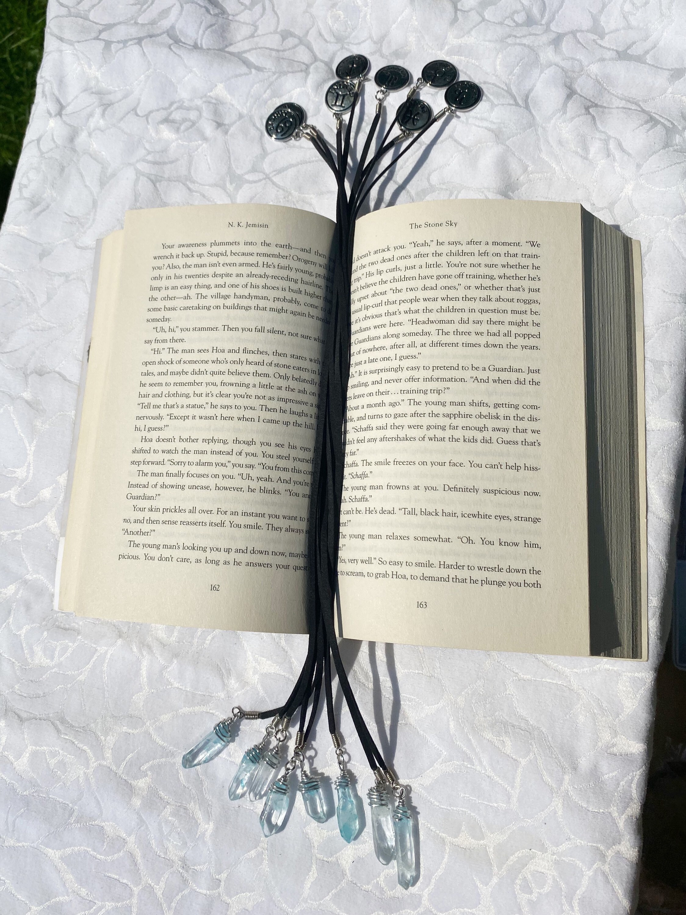 Crystal Bookmark Astrology Bookmark Book Thongs - Etsy