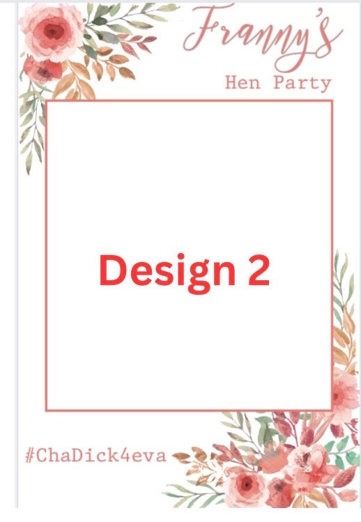 Digital Download* Hen Party Selfie Frame, Hens Party Selfie, Hen Party ...