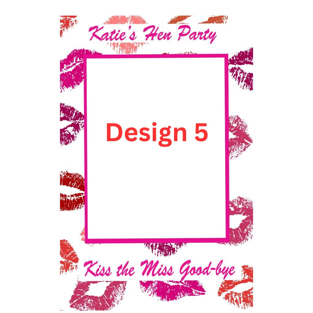 Digital Download* Hen Party Selfie Frame, Hens Party Selfie, Hen Party ...