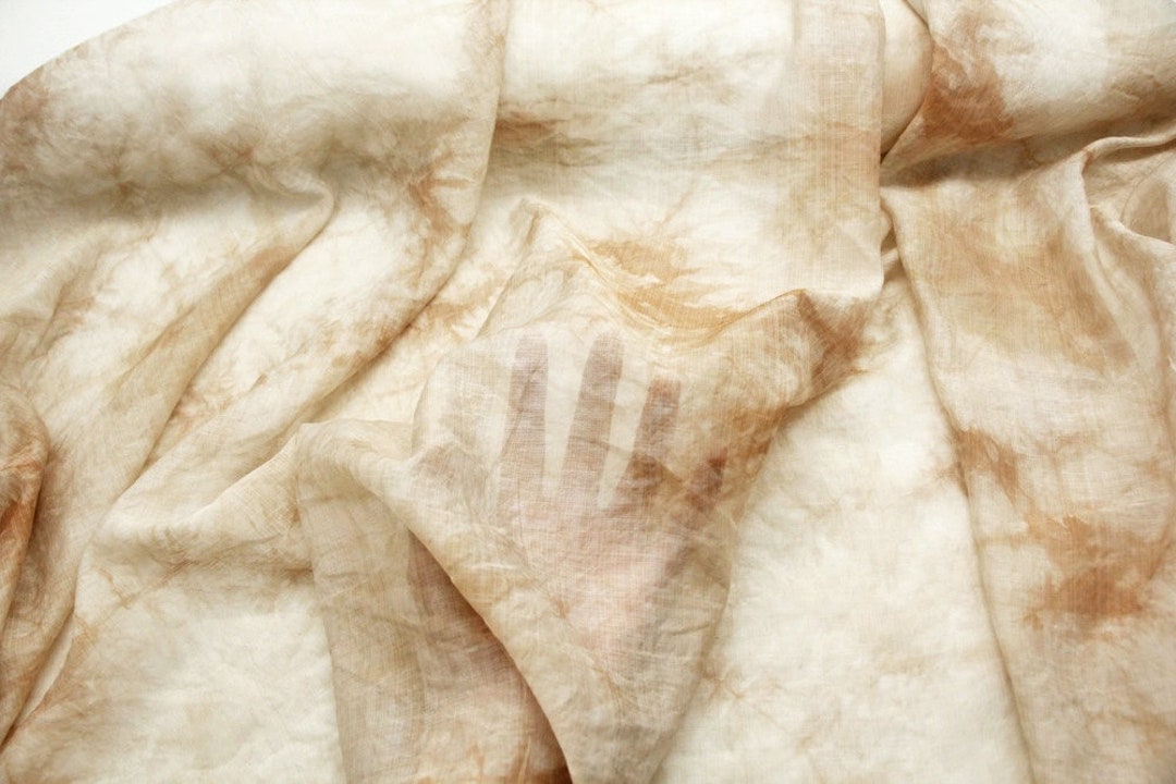 Beige Translucent Silk and Linen Fabric, Breathable and Comfortable Tie ...