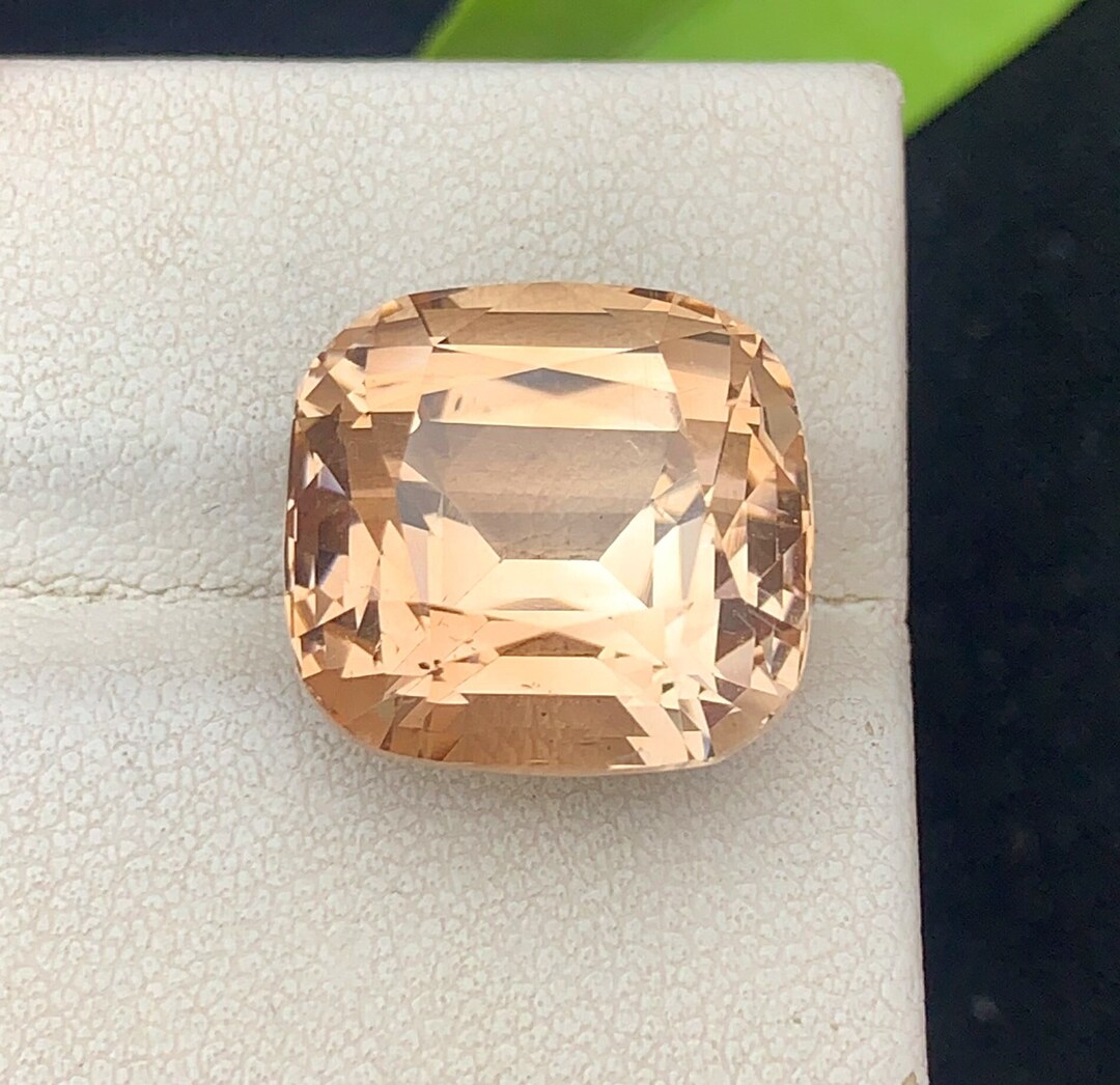 Cushion Cut Golden Topaz Gemstone: November Birthstone, 19.40 CT - Etsy