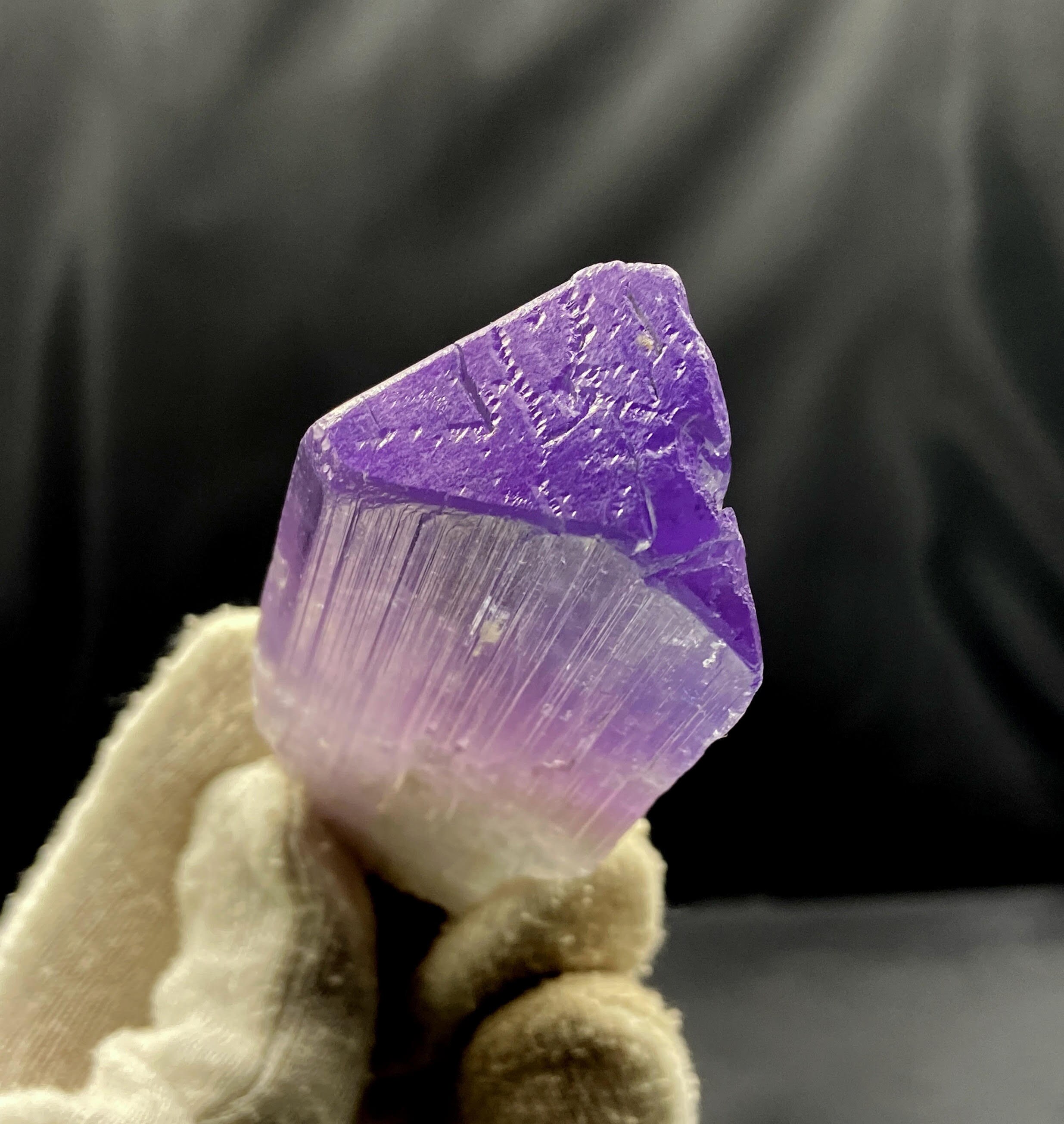 96 Gram Full Transparent V Shape Terminated Natural Purple - Etsy