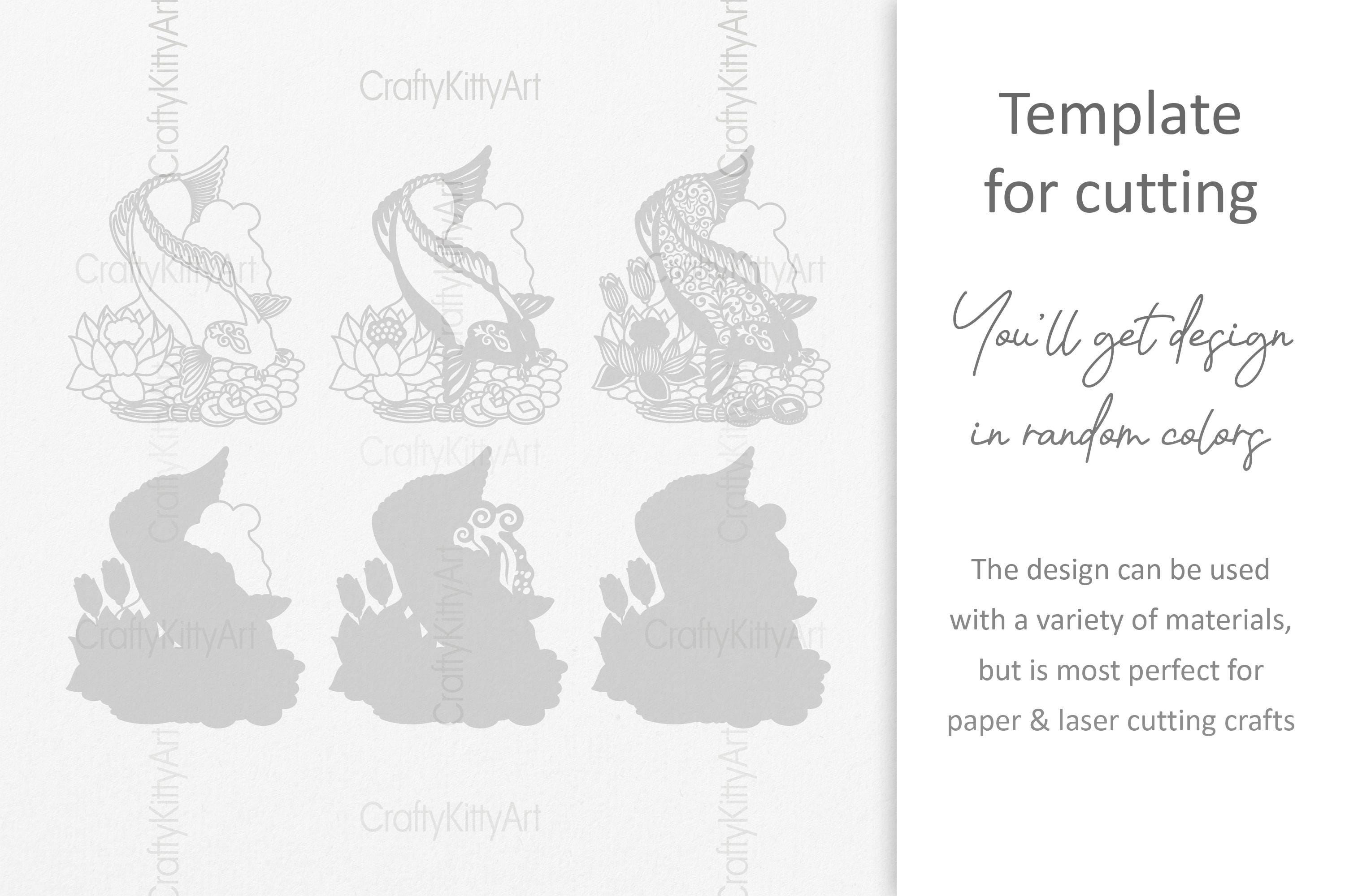 Koi Fish Laser Svg. 3d Multilayer Laser Cut. Layer SVG PNG DXF Files ...